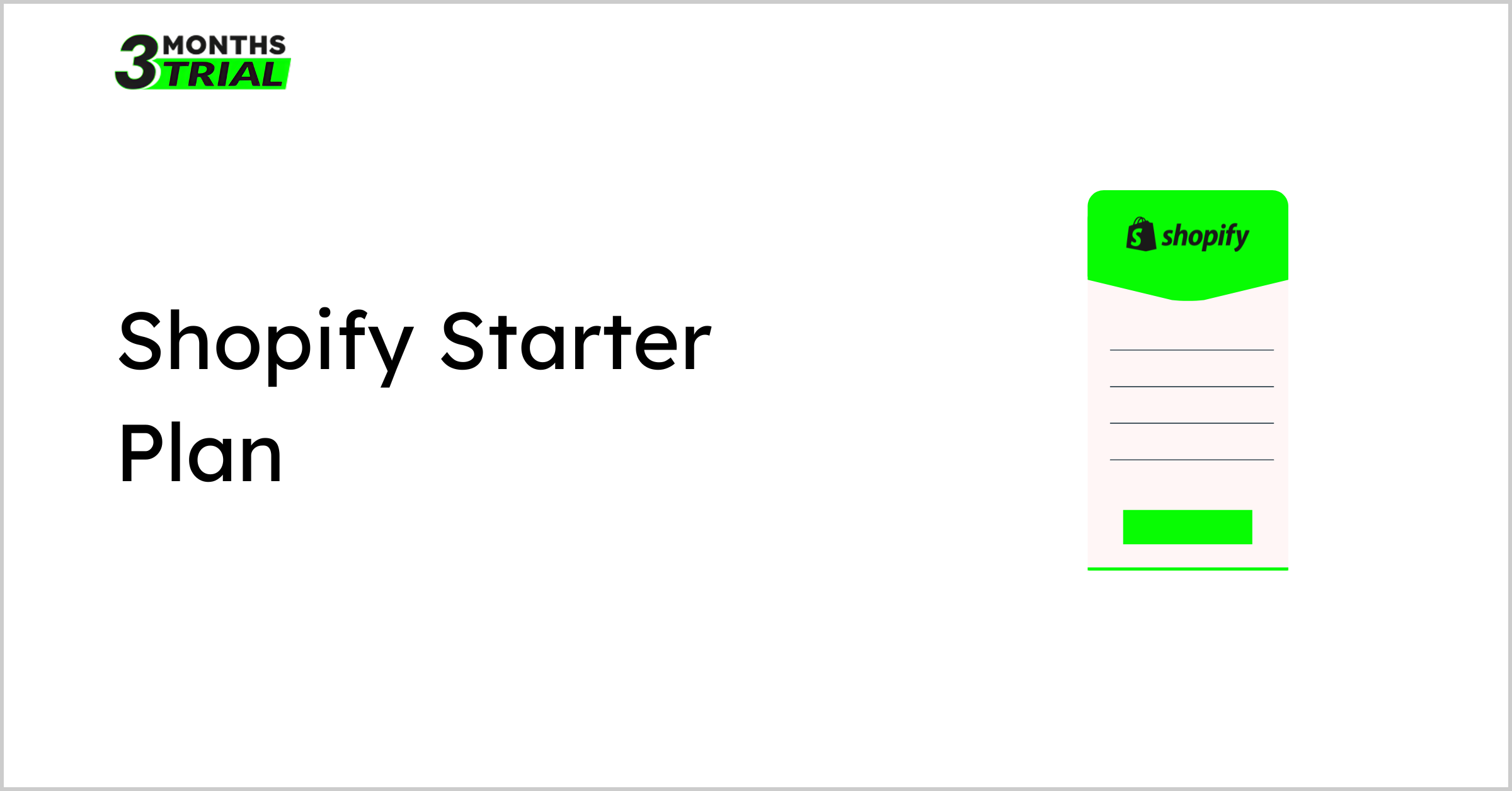 Shopify Starter Plan 2025 — Should You Buy?